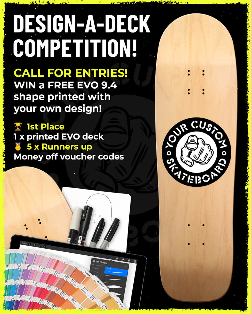 DESIGN A DECK COMPETITION - Evolution shape – Your Custom Skateboard